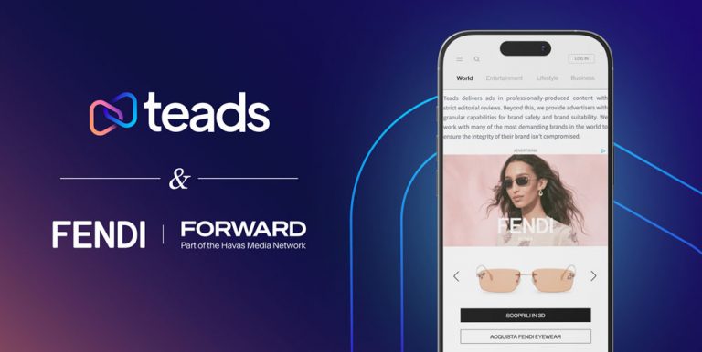 Teads: la collezione Eyewear SS25 di Fendi prende vita in AR e supera i KPI in 5 Paesi ...